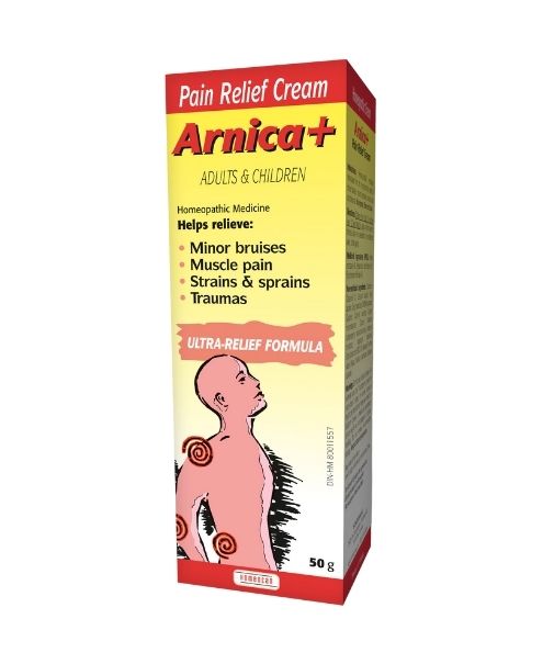 Arnica +Pain Relief Cream, 50g - Homeocan – Ecotrend Ecologics