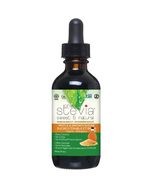 Maple Sugar Liq. Stevia 30ml - Crave Stevia – Ecotrend Ecologics